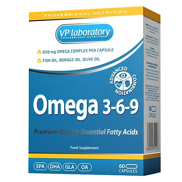 VPLab Omega 3-6-9 (60 капс) купить в Екатеринбурге за 690 руб. в СпортСнаб